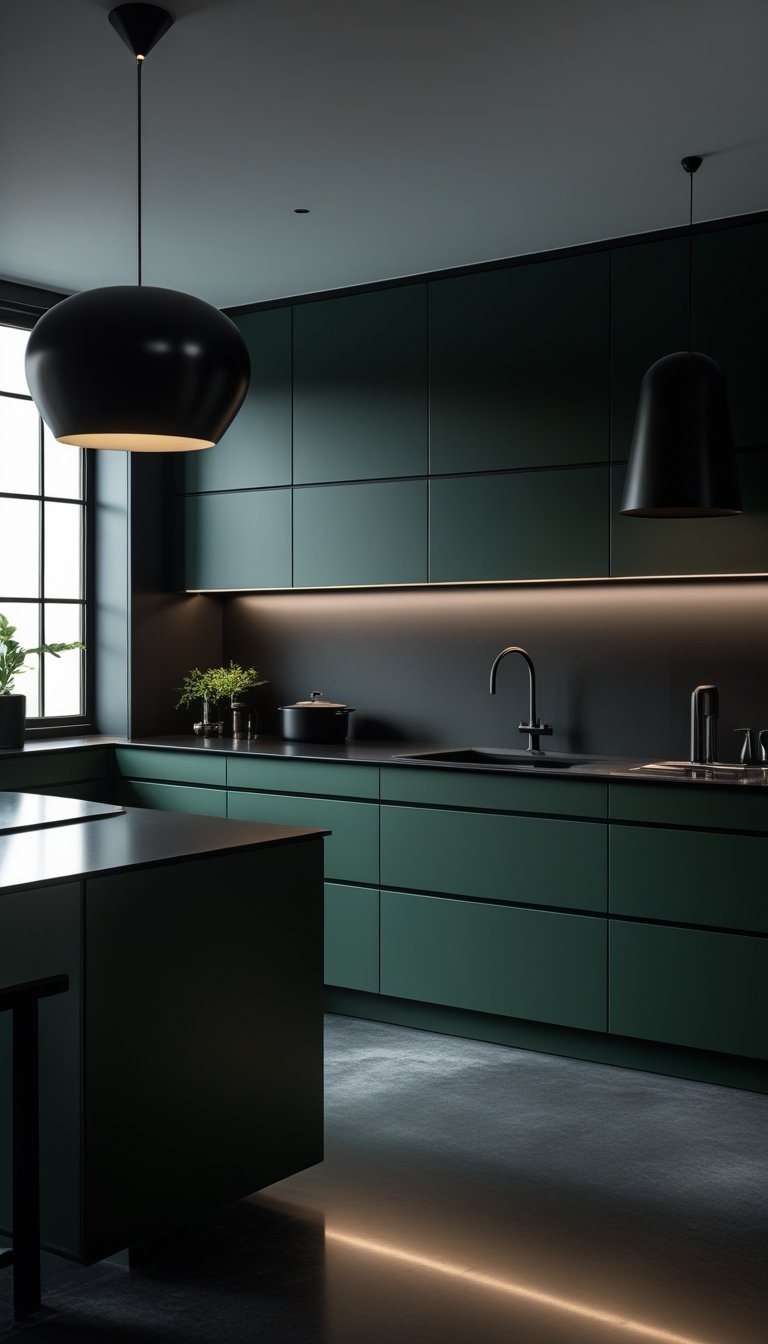 20 Dark Green Kitchen Cabinet Ideas for a Timeless and Elegant Home ...