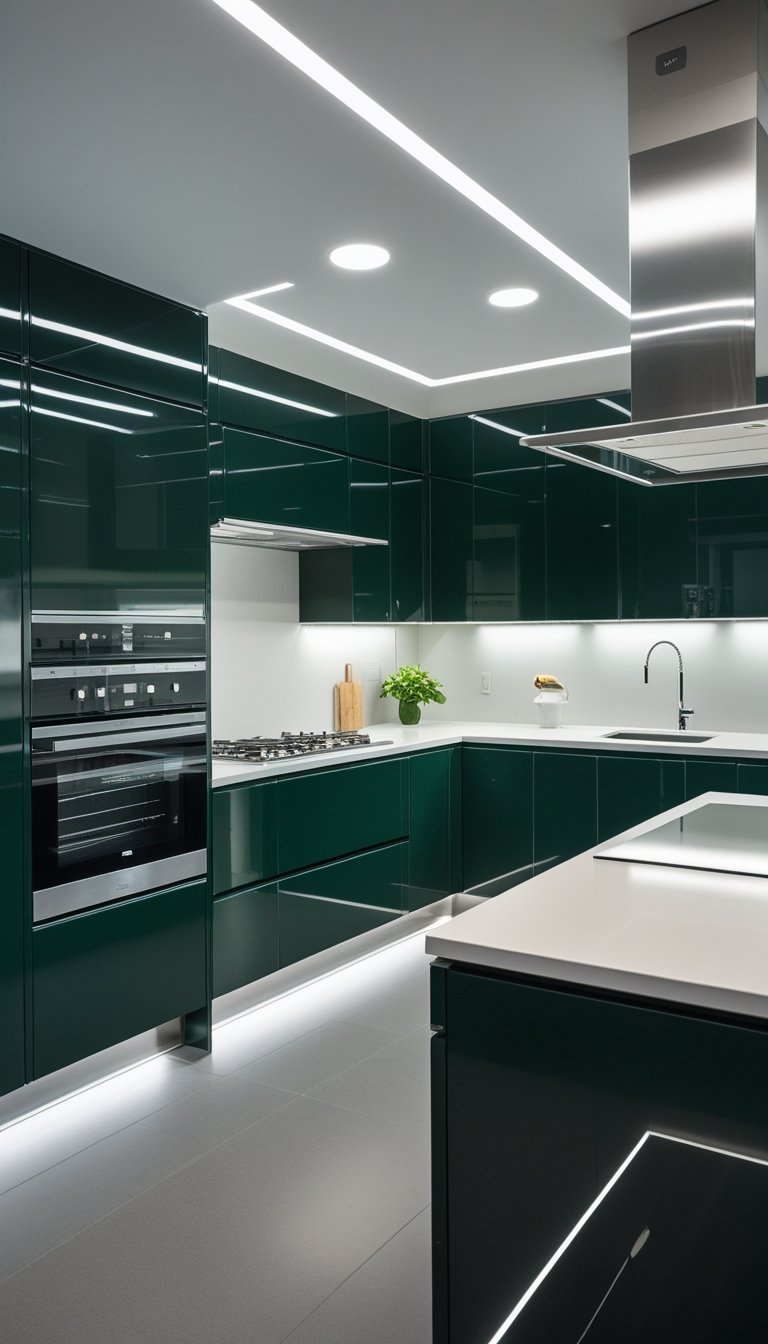 20 Dark Green Kitchen Cabinet Ideas for a Timeless and Elegant Home ...