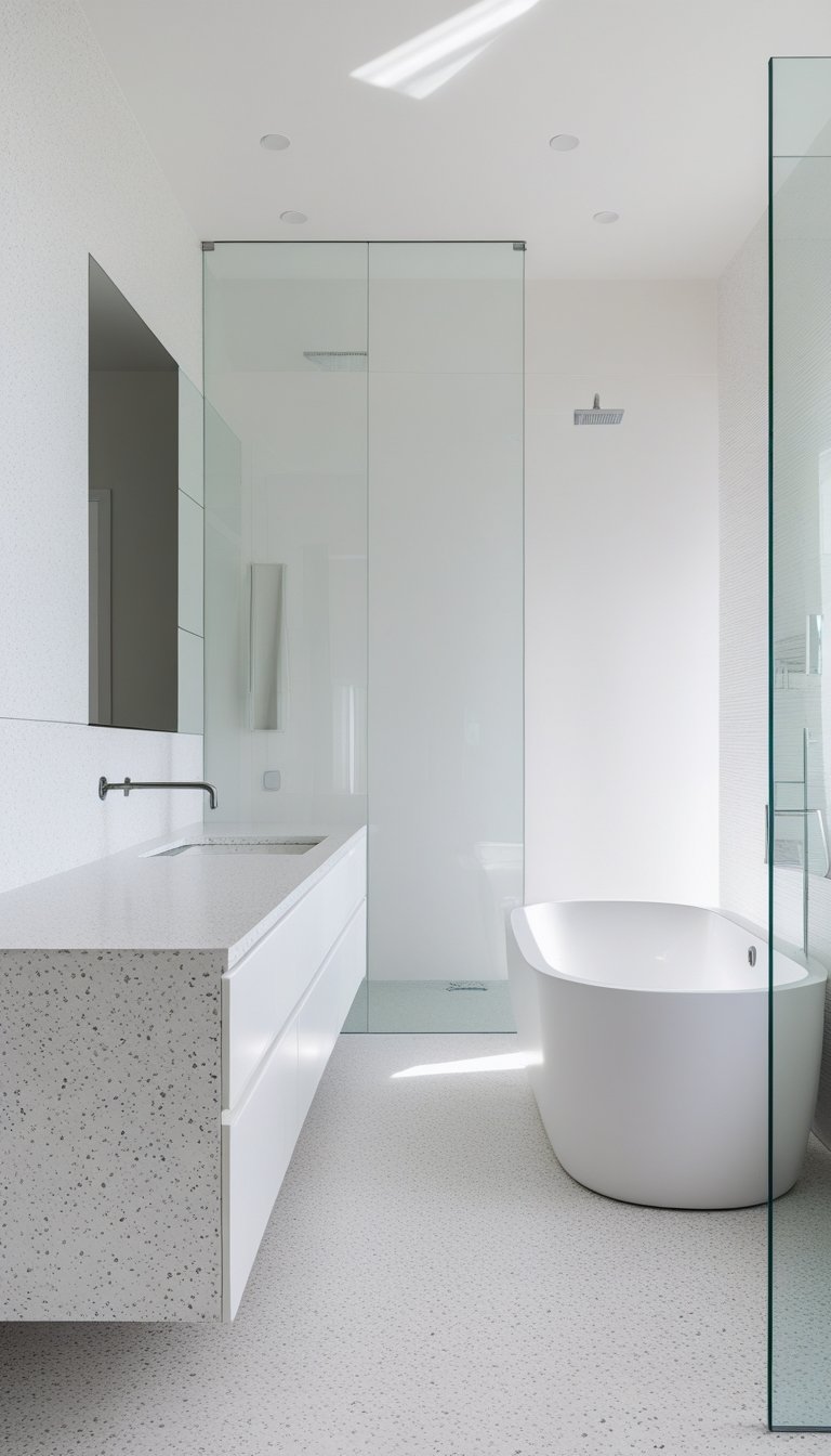 15 Terrazzo Tile Bathroom Ideas for Stylish and Functional Spaces ...